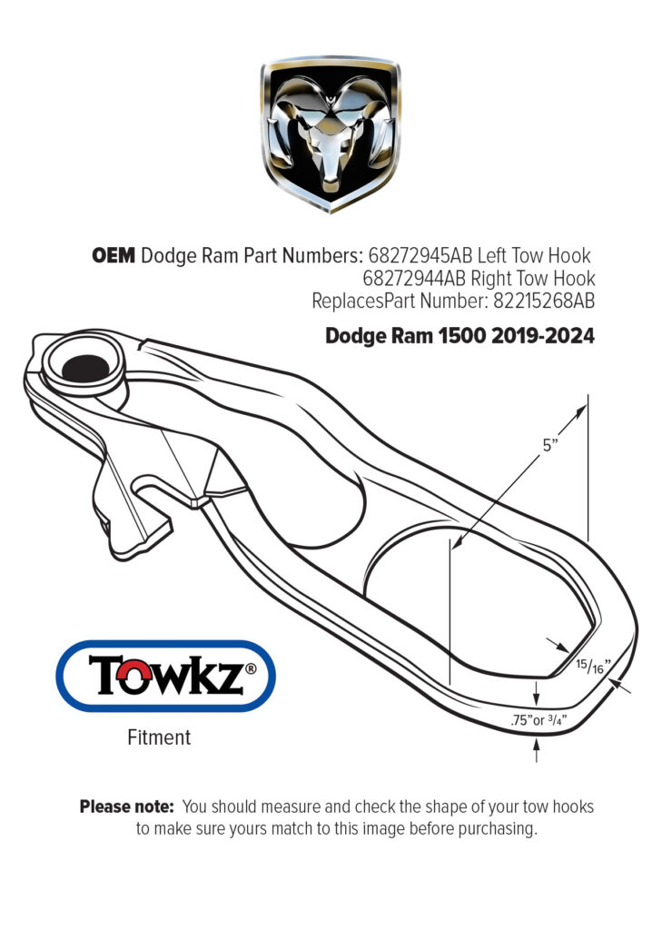 Chevy Silverado Towkz Tow Hook Covers | Hook Products U.S.A.